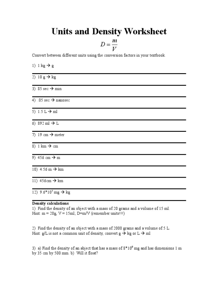 Practice Problems (1 Page) | PDF