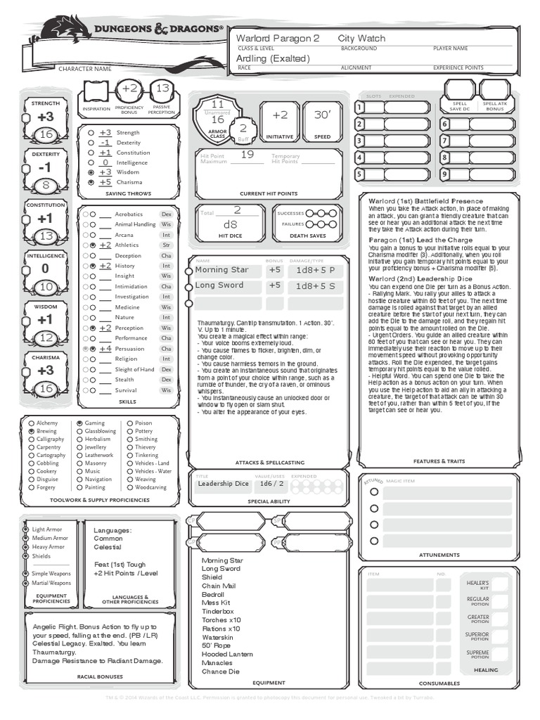Ardling Warlord Paragon 2 | PDF