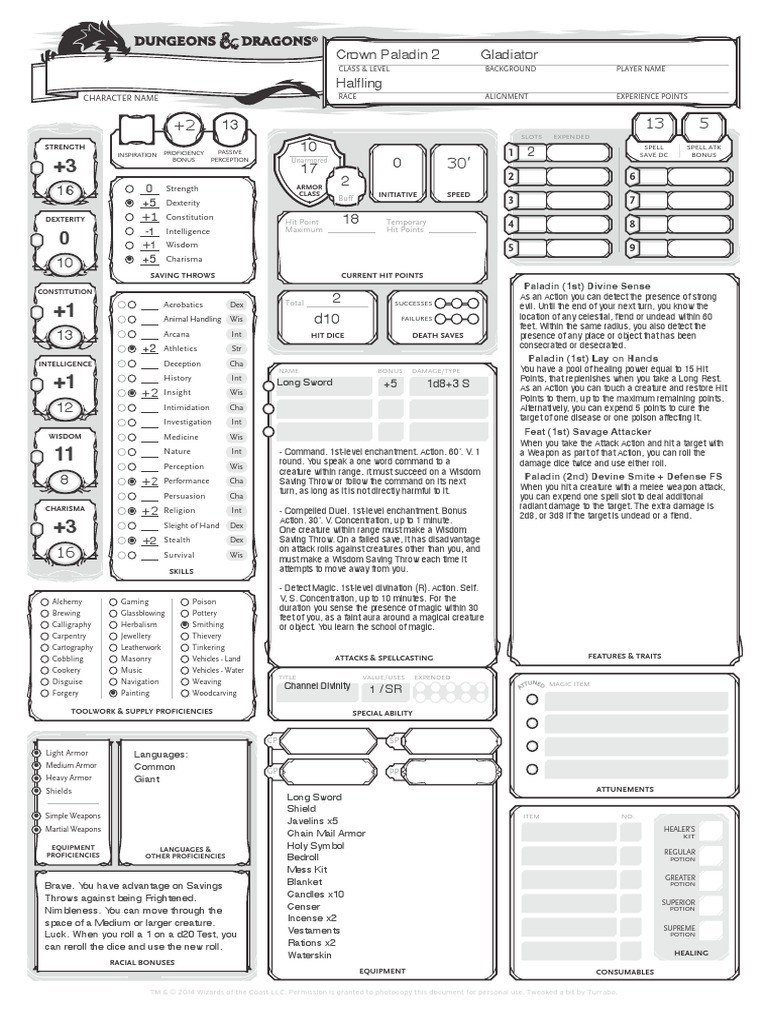 Halfling Crown Paladin 2 | PDF
