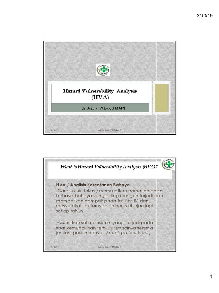 Analisis Kerentanan Bahaya RS | PDF