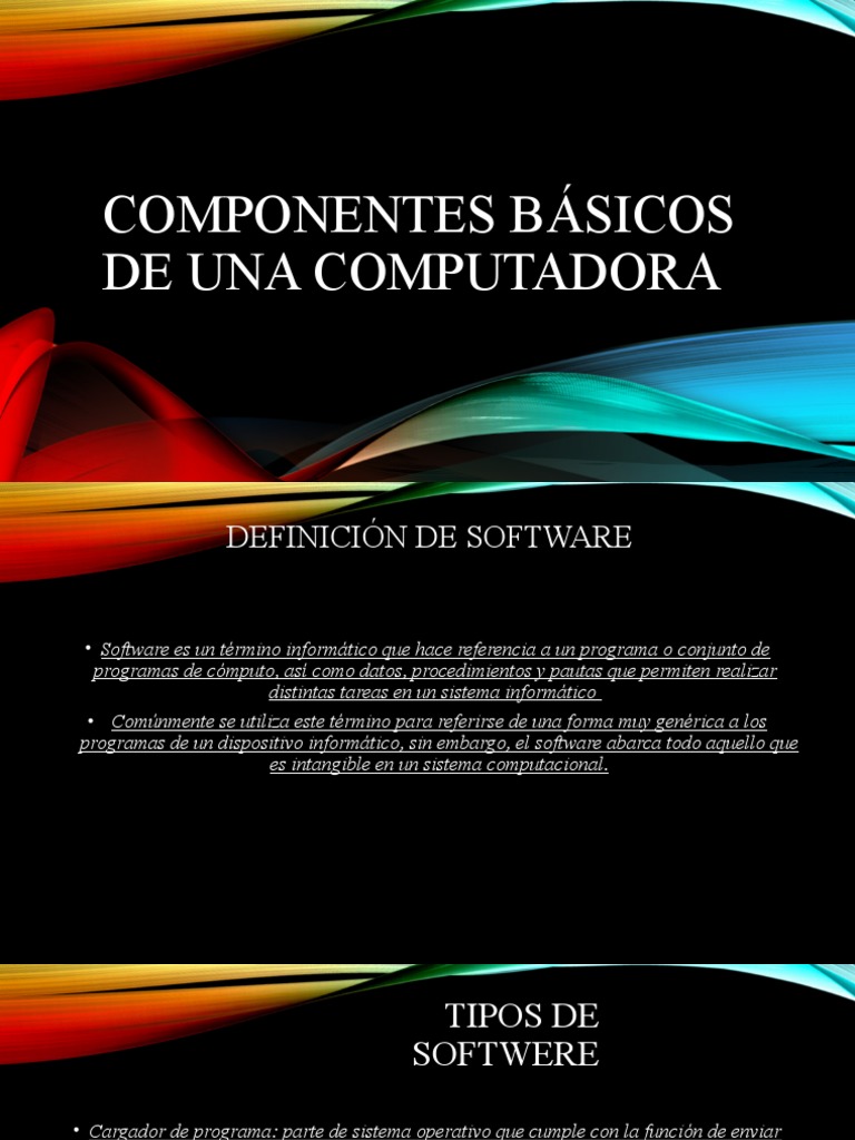 Componentes Básicos de Una Computadora | PDF | Hardware de la ...