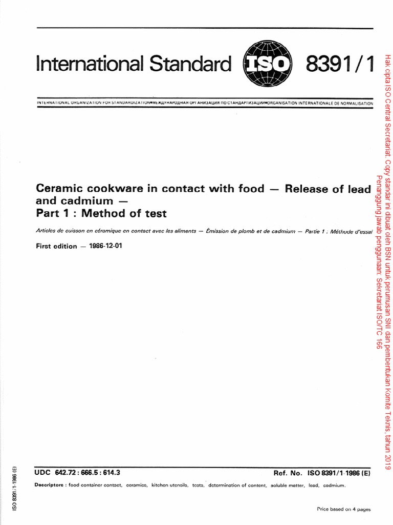 Iso 8391-1 1986 (E) | PDF