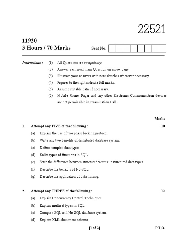 2019 Winter Question Paper (Msbte Study Resources) | PDF | Apache Hadoop | Big Data