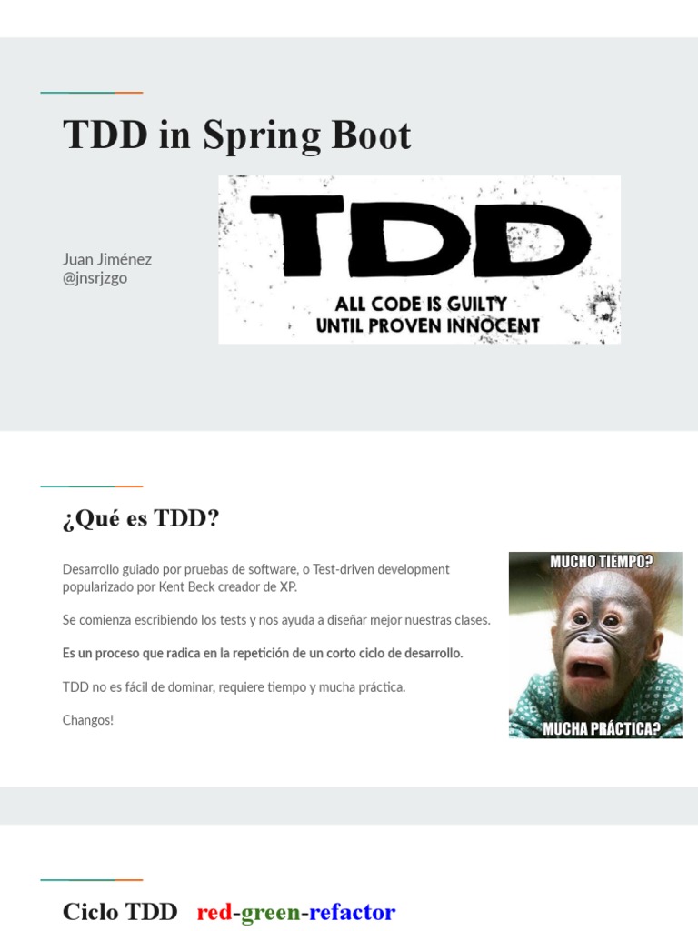 TDD en Spring Boot: Guía Práctica | PDF | Negocios | Informática