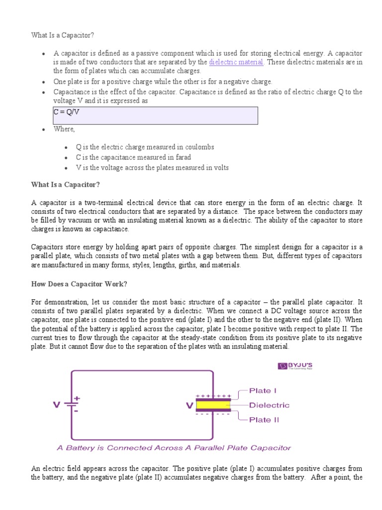 Capacitor | PDF