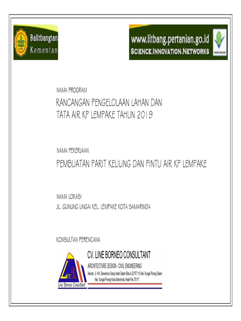 Gambar Parit Keliling Dan Pintu Air | PDF