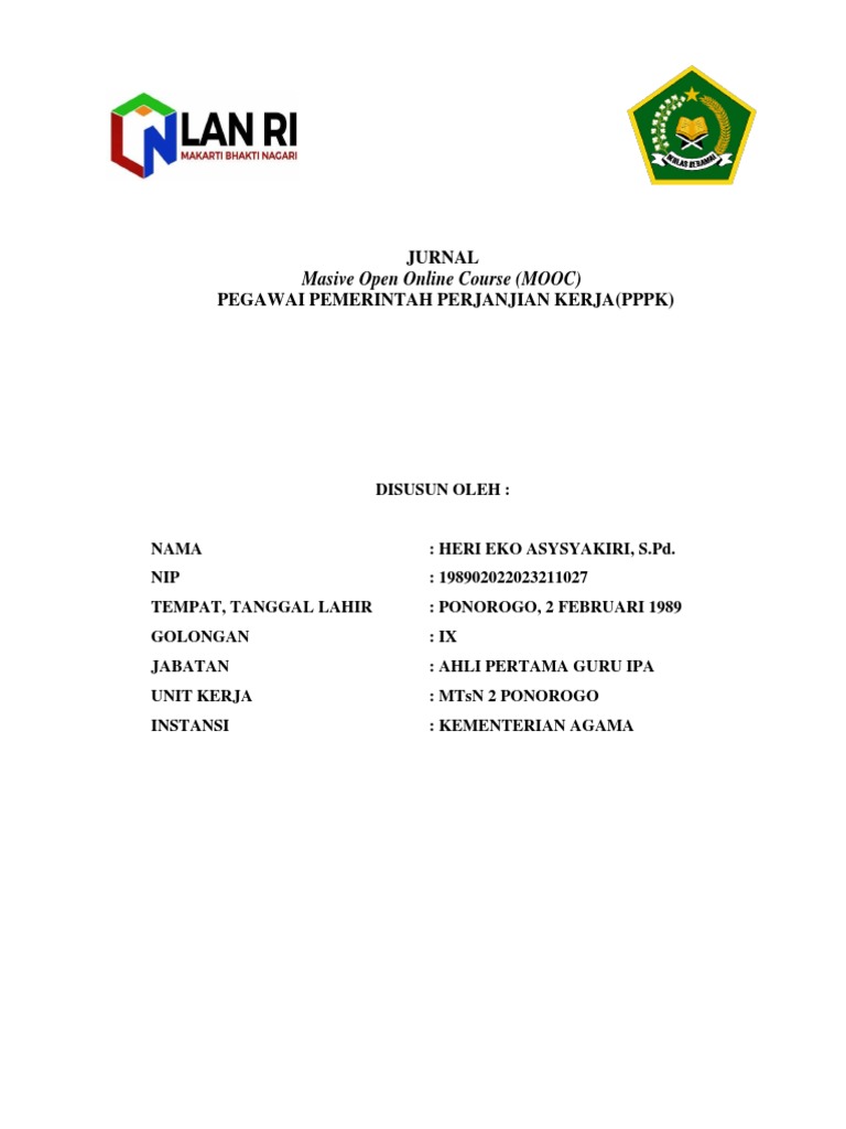 Jurnal MOOC PPPK Heri - REV | PDF