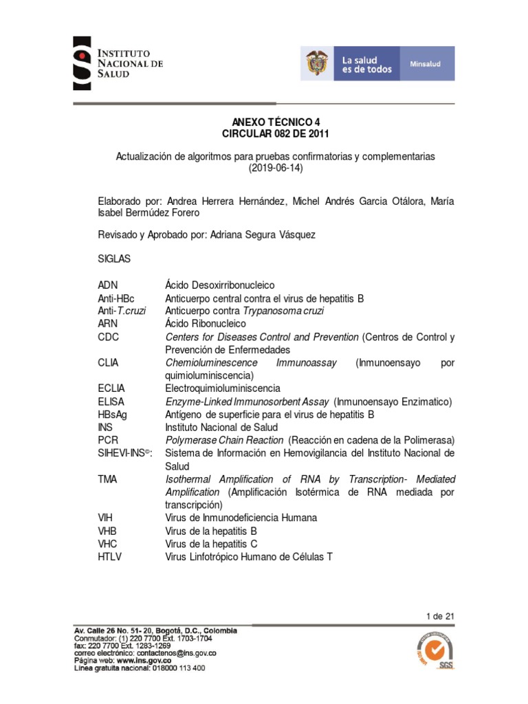 Anexo 4 Circular 082 de 2011 | PDF