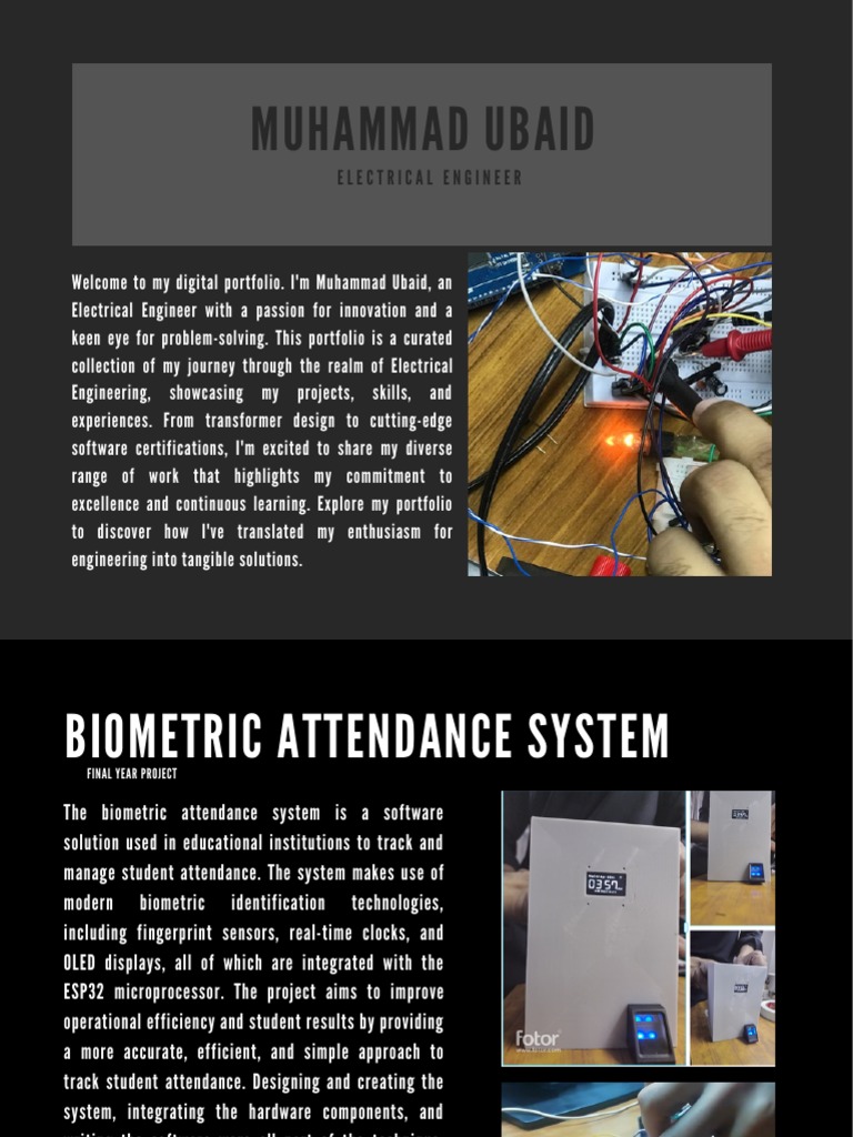 Muhammad Ubaid's Electrical Engineering Portfolio | PDF | Computing ...