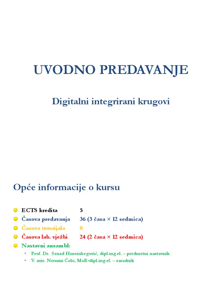 0 Predavanje Uvodno 2022-2023 | PDF