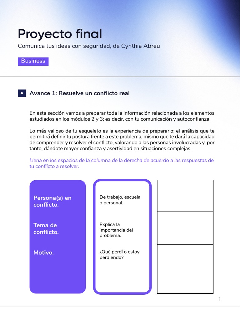 Plantilla de Proyecto Final | PDF | Crecimiento personal y profesional