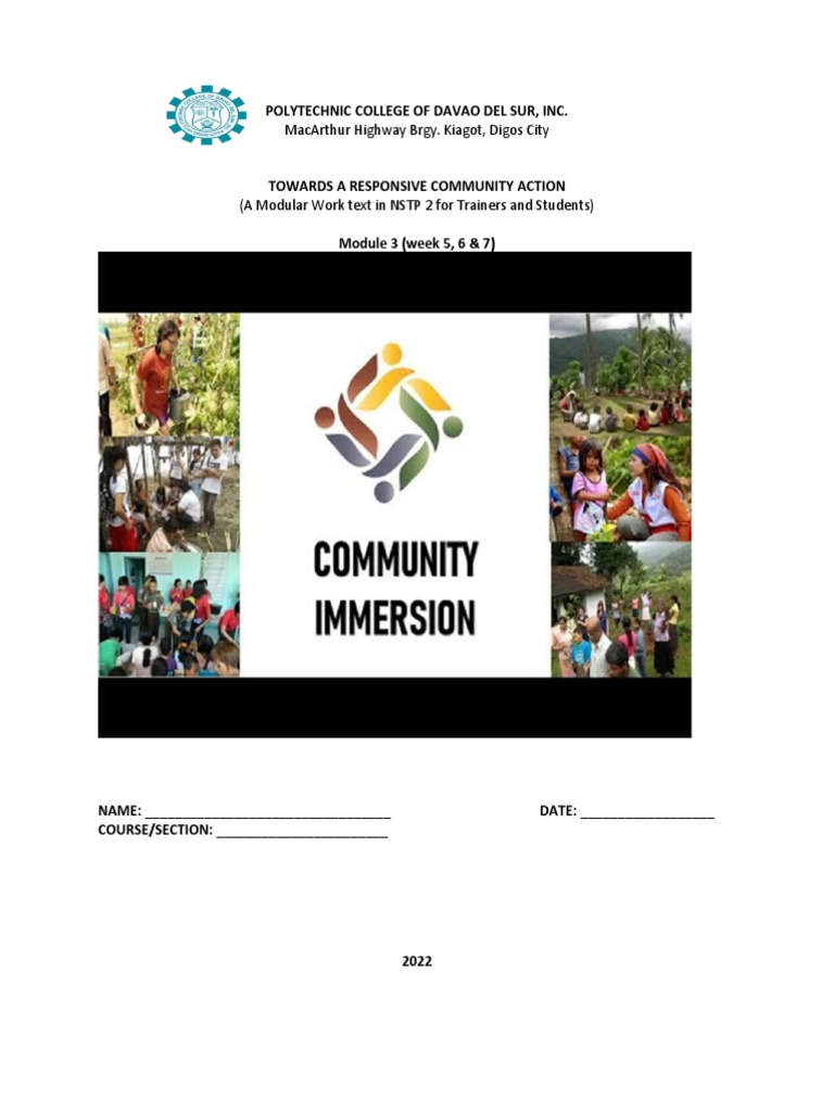 NSTP 2 Module 4 | PDF | Survey Methodology | Needs Assessment