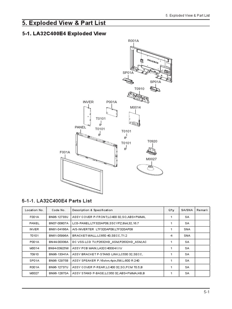 Exploded View & Part List | PDF