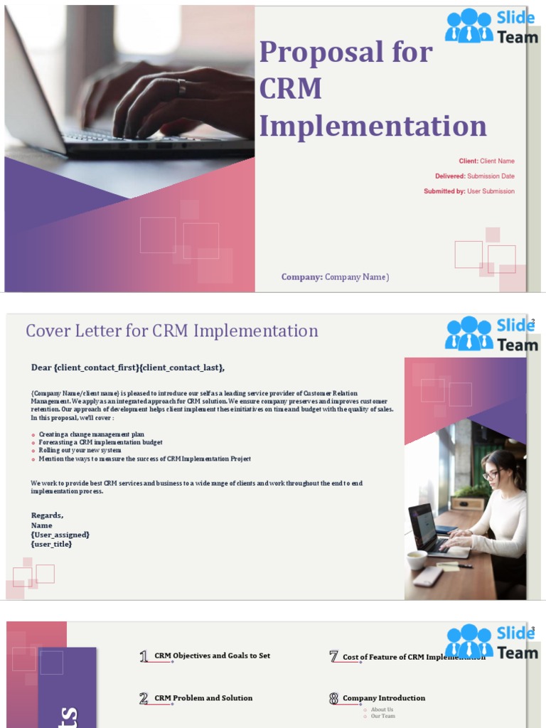 Proposal For CRM Implementation: Company: Company Name) | PDF | Customer Relationship Management ...