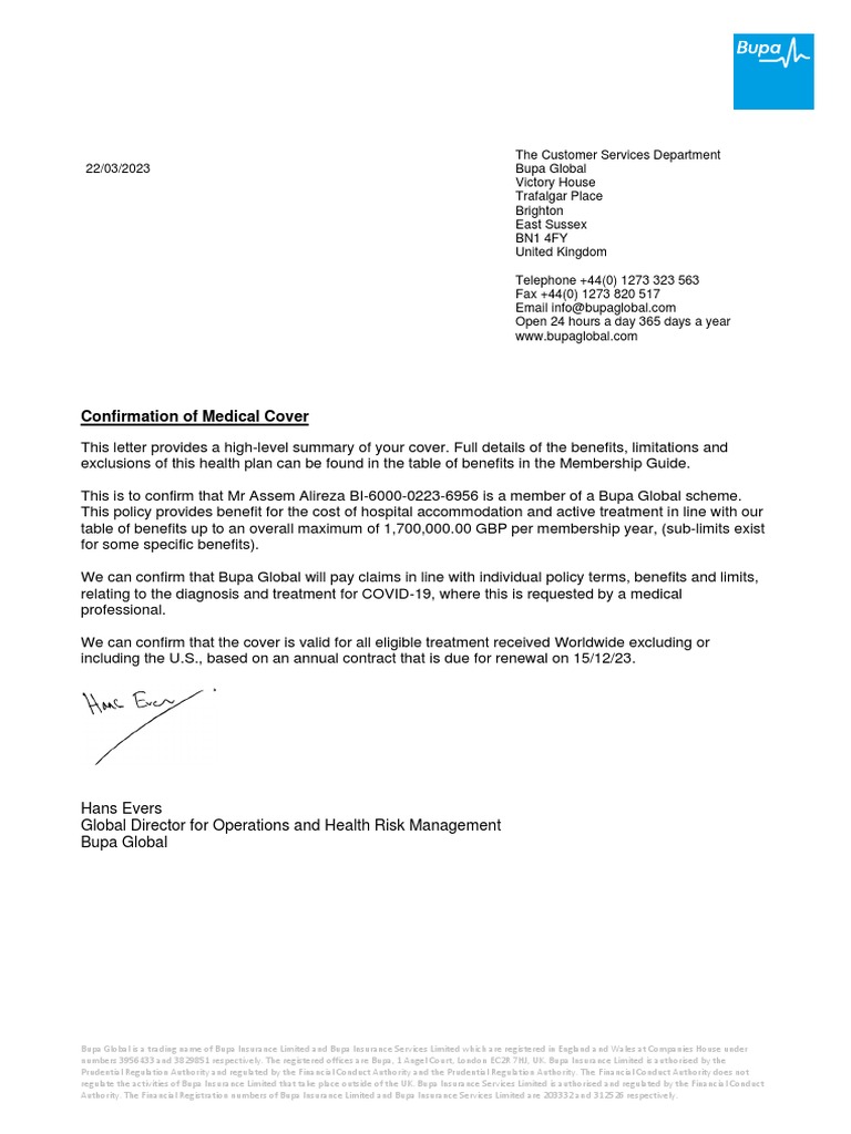 Bupa Insurance | PDF