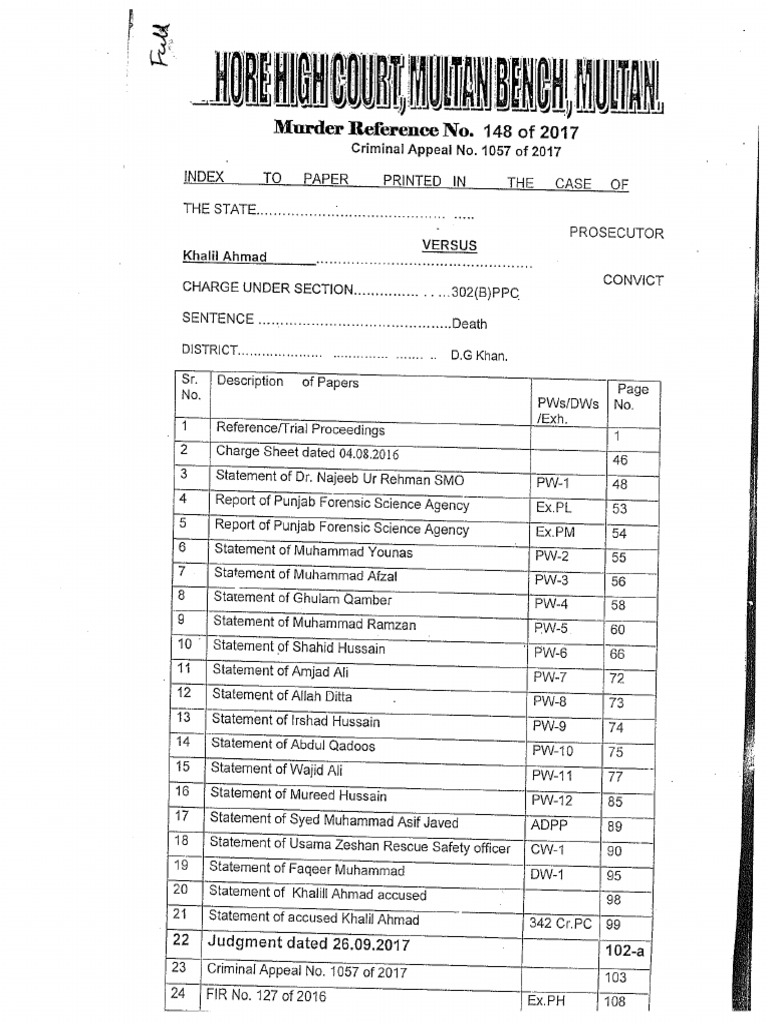 Lahore High Court Multan Bench Multan A | PDF