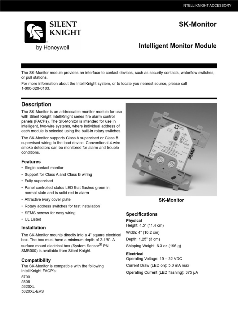 SKMONITOR Data Sheet | PDF