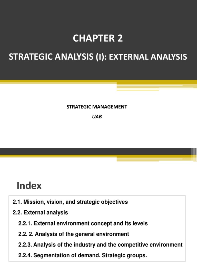 Strategic Analysis (I) External Analysis | PDF | Strategic Management ...
