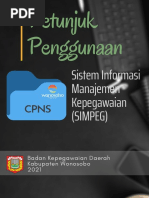 Buku Petunjuk SIMPEG - BKD Kab. Wonosobo | PDF