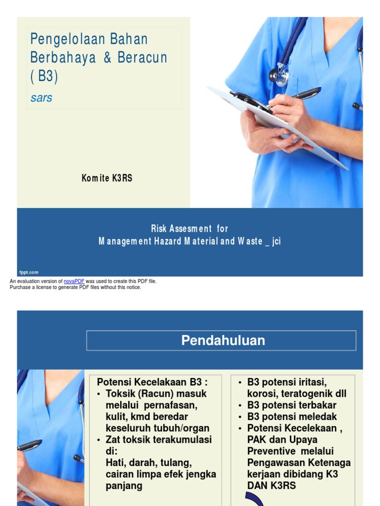 3 - Pengelolaan Bahan B3 Yang Terkait Dengan Akreditasi RS | PDF