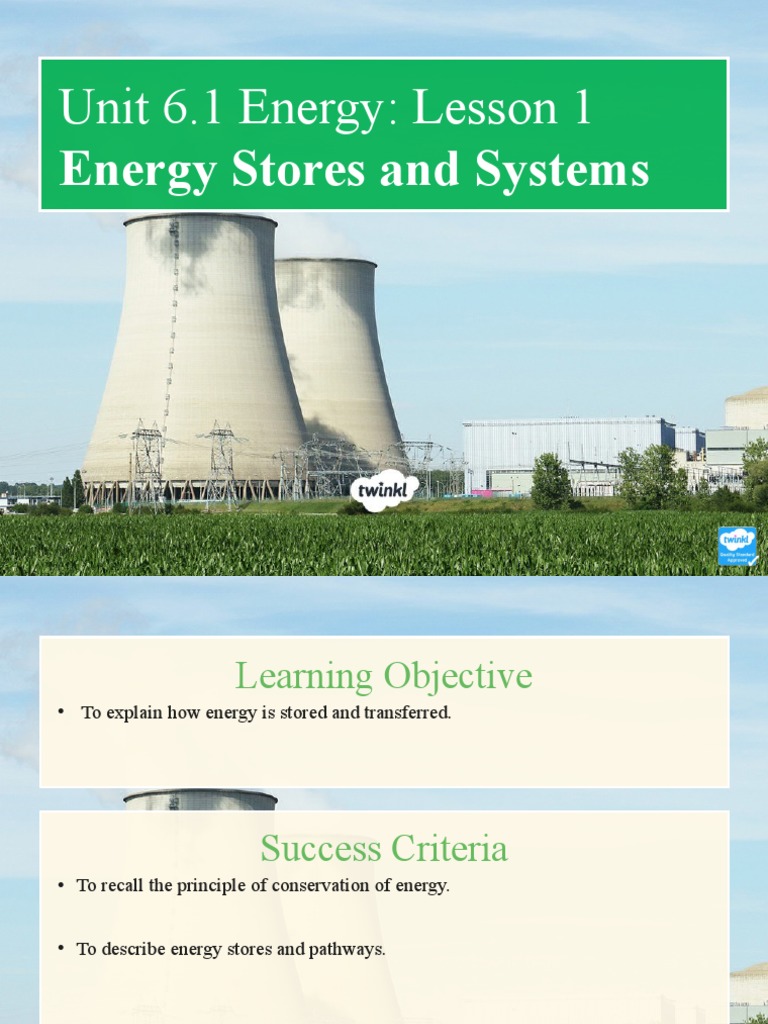 Energy Stores and Transfers | PDF