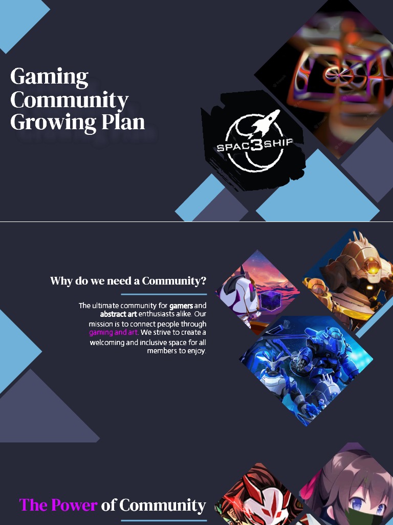 Gaming Community Growing Plan | PDF | Sports & Recreation | Games ...