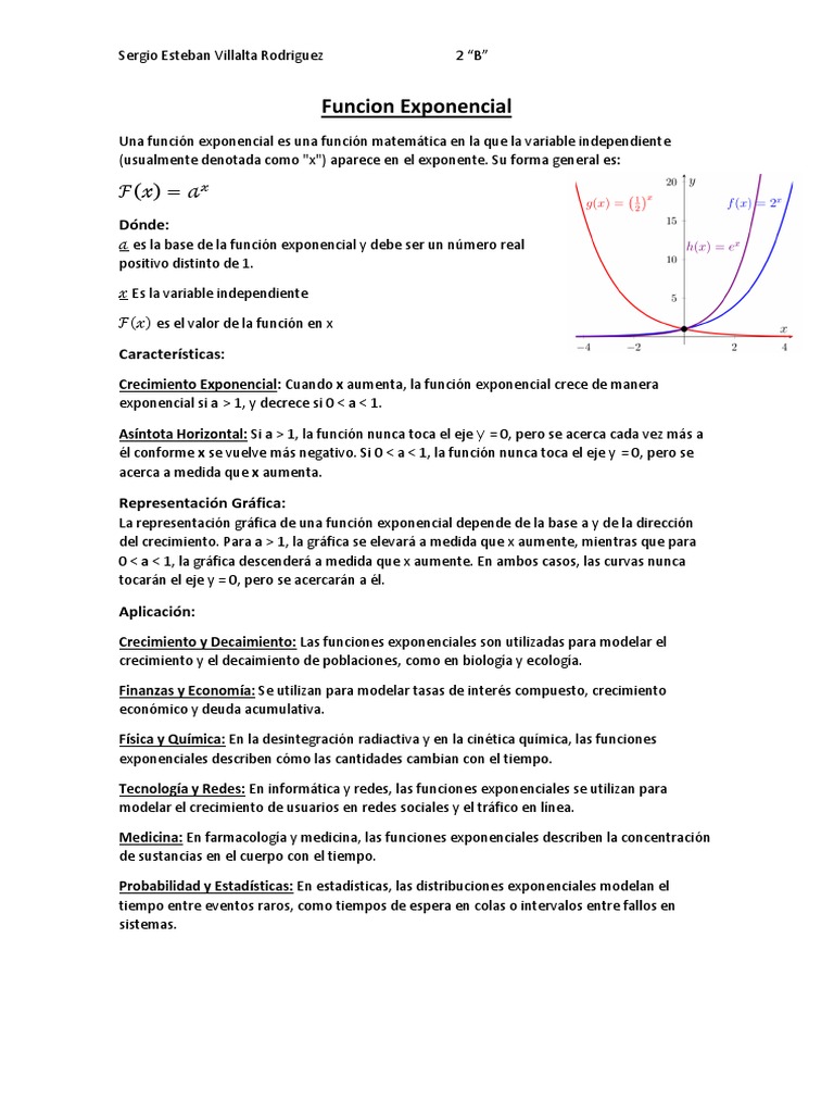 Funcion Exponencial | PDF