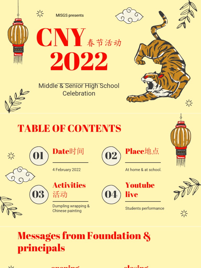 Secondary CNY Celebration Revised | PDF | Teaspoon | Foods