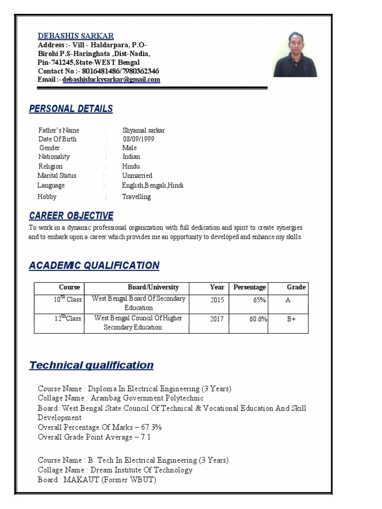 DEBASHIS | PDF | Institute Of Technology | Diploma