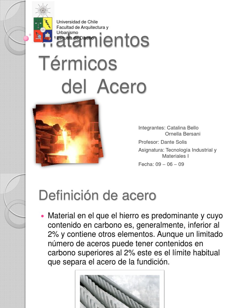 Tratamientos Termicos Del Acero | PDF | Tratamiento a base de calor | Acero