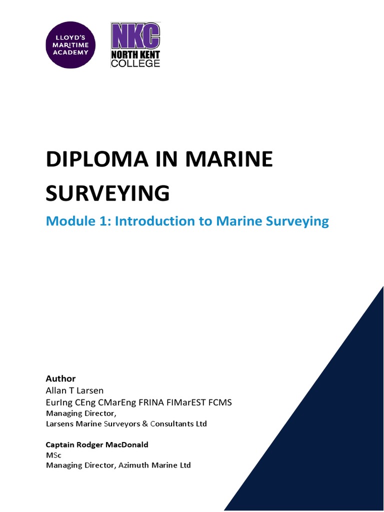 Diploma in Marine Surveying - Part 1 | PDF | Ships | Tonnage