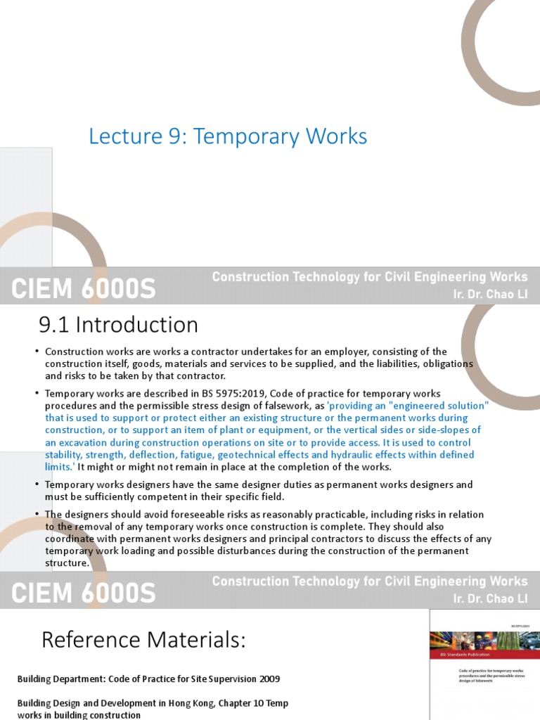 CIEM6000S - Lecture9 | PDF