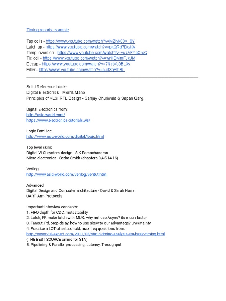 VLSI Timing Analysis and Design Insights | PDF | Electronics | Design