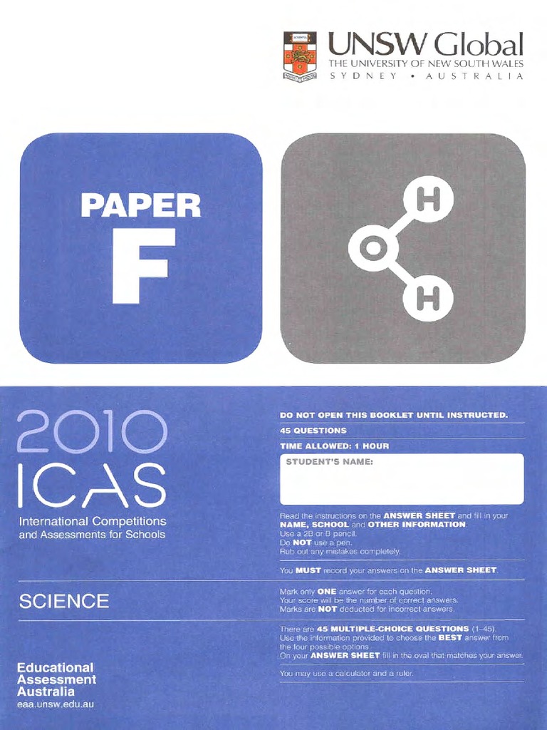 F 2010 ICAS Science Paper F | PDF
