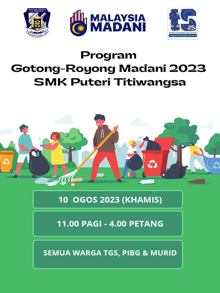 Backdrop Gotong Royong Madani 2023 | PDF