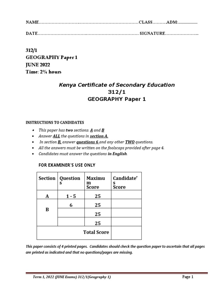 Geo PP1 | PDF | Map | Mountains