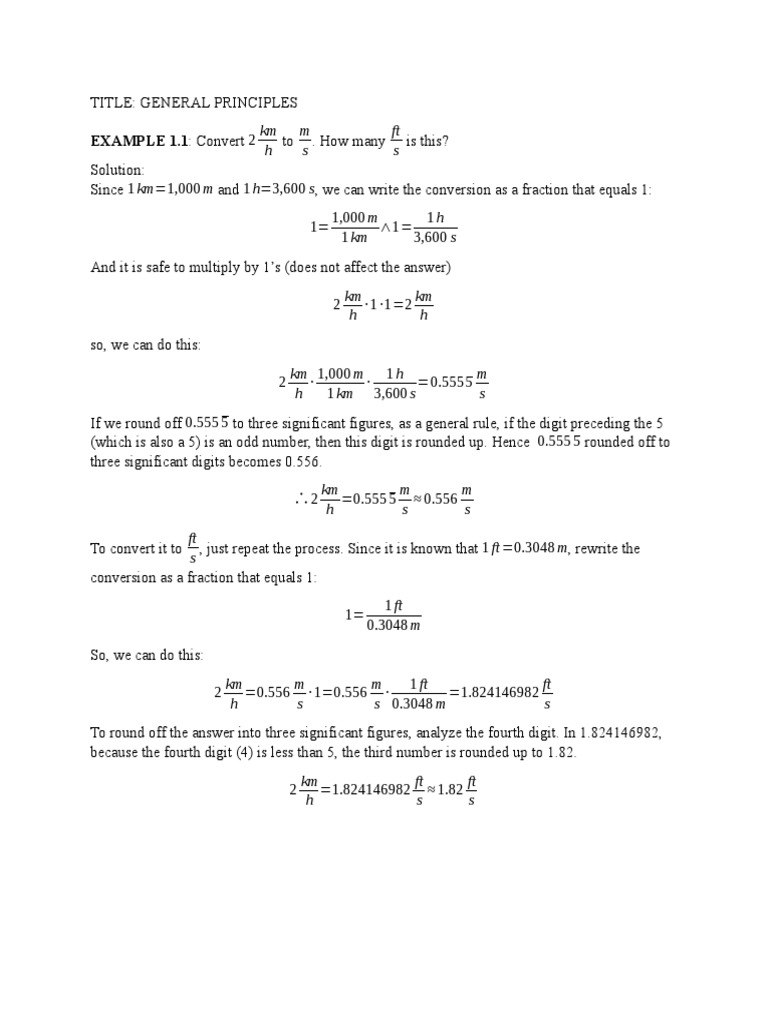 Converting Units | PDF | Weight | Gravity