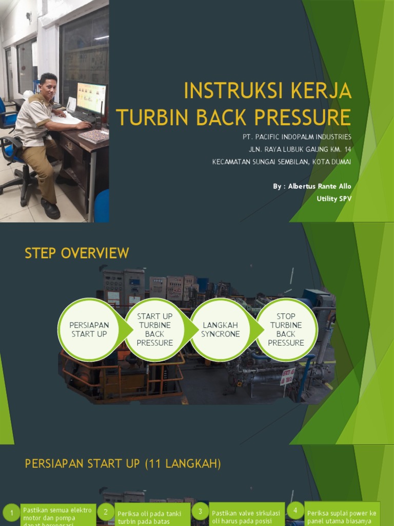 Instruksi Kerja Turbin Back Pressure | PDF