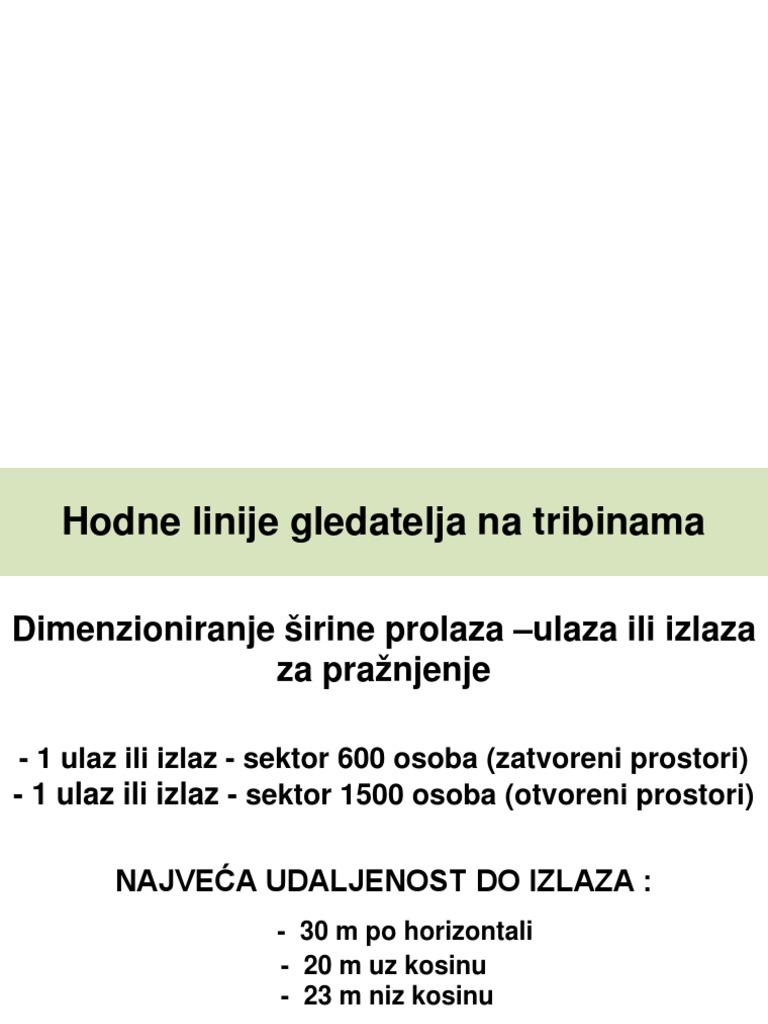 Hodne Linije Gledatelja Na Tribinama | PDF