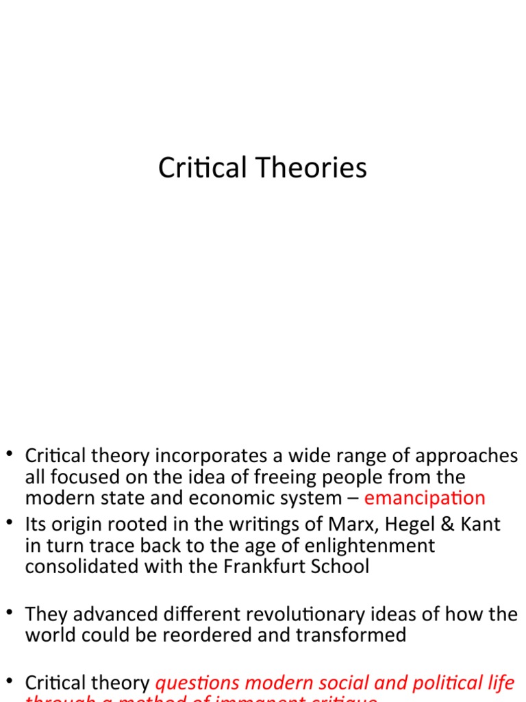 Critical Theories | Download Free PDF | Postmodernism | Feminism