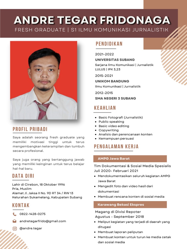 CV - Andre Tegar - 2022 | PDF