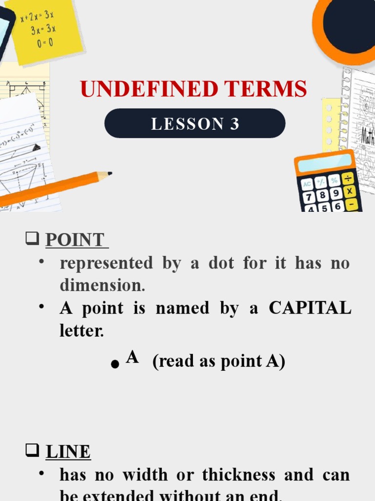 Grade 7 Undefined Terms | PDF | Angle | Mathematics