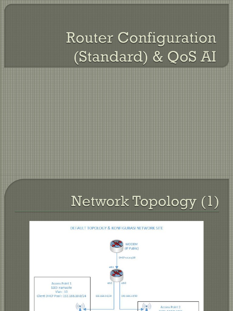 Config Router Dan QoS Rev3 | PDF | Teknologi & Rekayasa