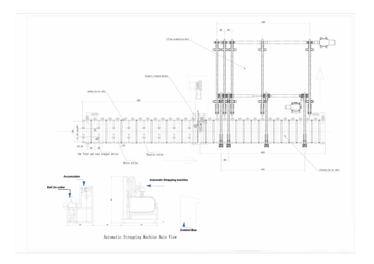 Layout Drawing of Automatic Strapping Machine | PDF