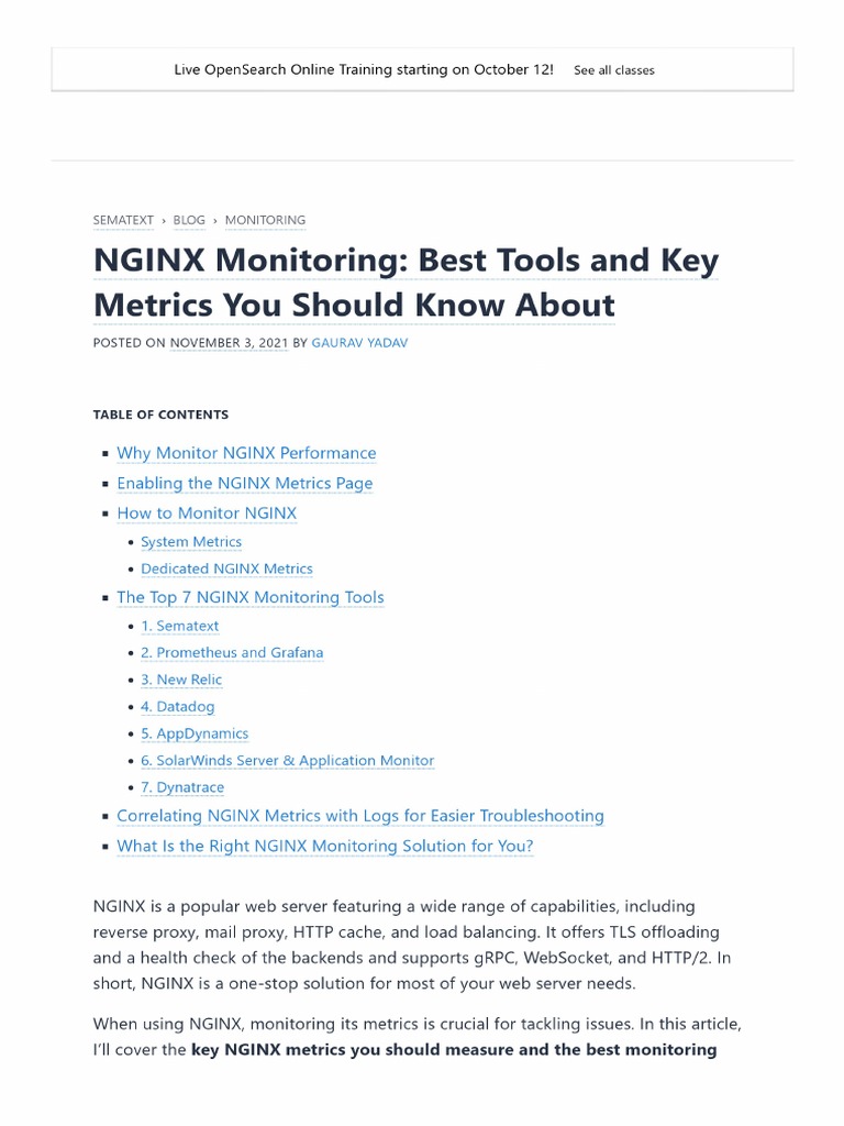 Nginx Monitoring | PDF