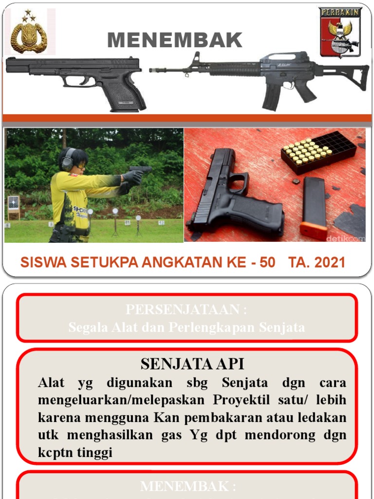 Power Point Menembak Sip Angkatan 50 Ta. 2021 | PDF