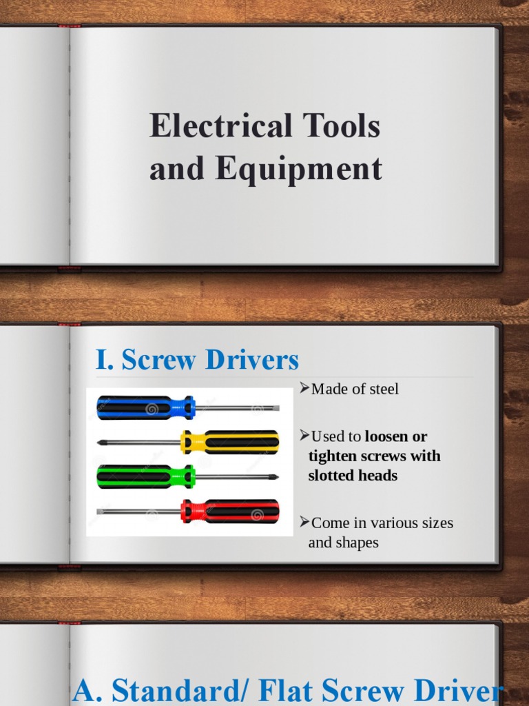 Electrical Tools and Equipment Guide | PDF