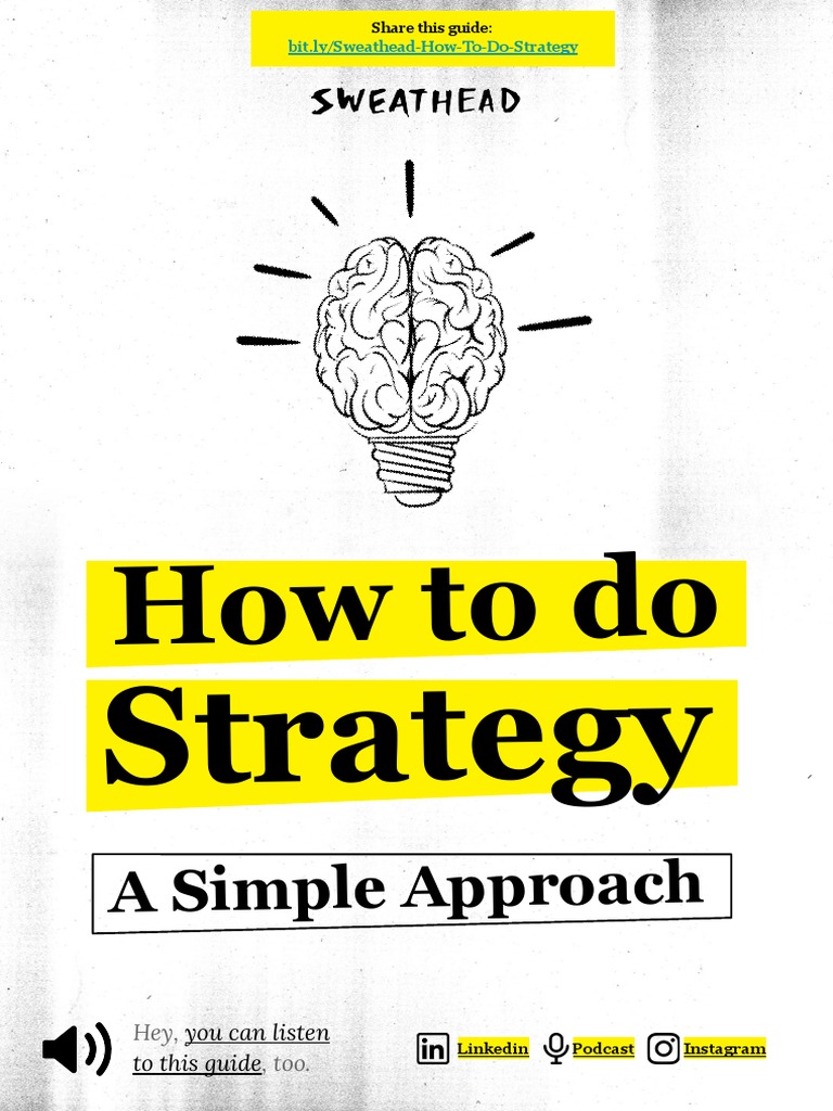 How To Do Strategy A Simple Approach | PDF