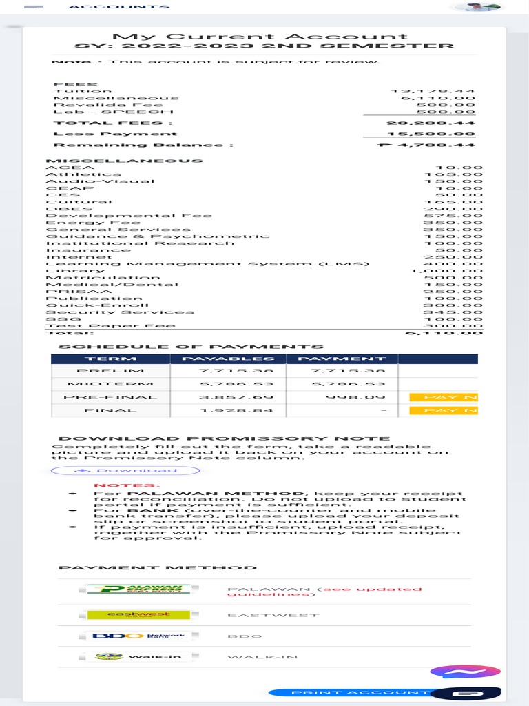 SMCC Accounts | PDF | Banking | Money