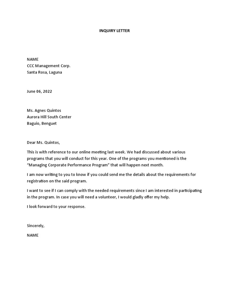 Assessment-Types of Letters | PDF